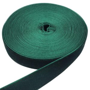 10 Yards Velvet Ribbon Spool (Dark Green, 5/8")