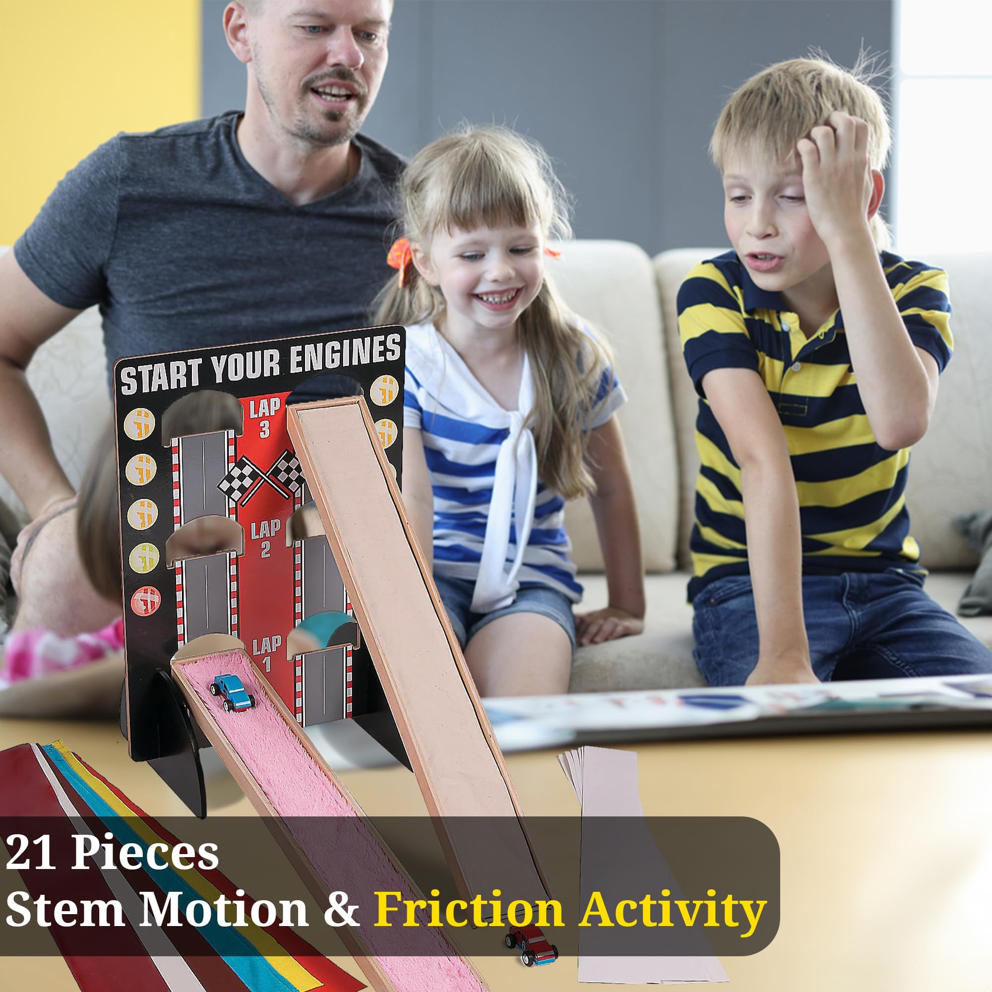 Stem Motion & Friction Activity - 21 Pieces - Educational And Learning Activities For Kids