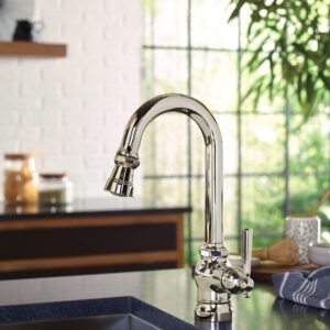 Moen S52003 Paterson One-Handle Pulldown Bar Faucet with Power Clean, Includes Interchangeable Handle, Chrome