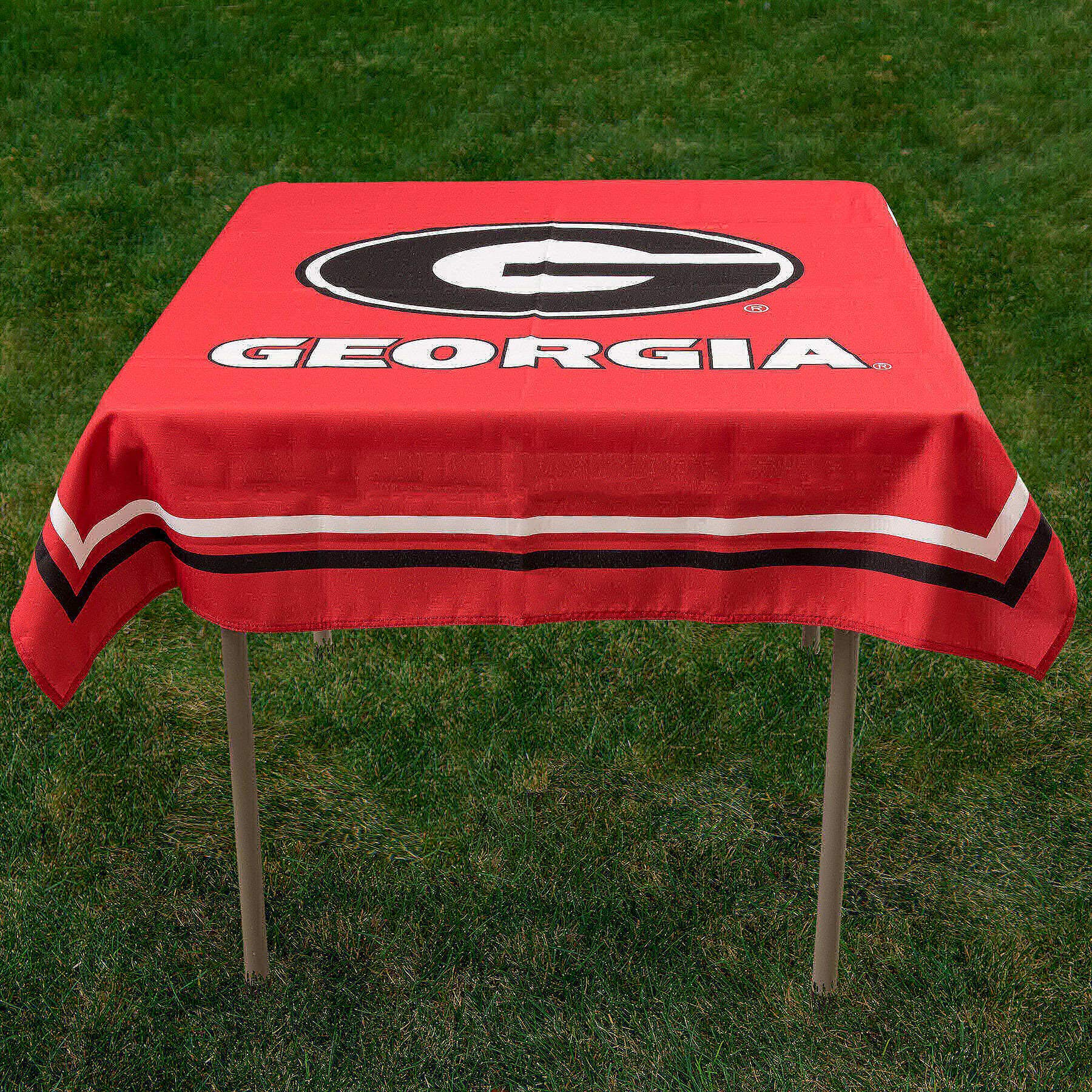 College Flags & Banners Co. Georgia Bulldogs Logo Tablecloth or Table Overlay