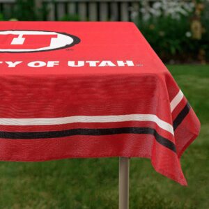 College Flags & Banners Co. Utah Logo Tablecloth or Table Overlay