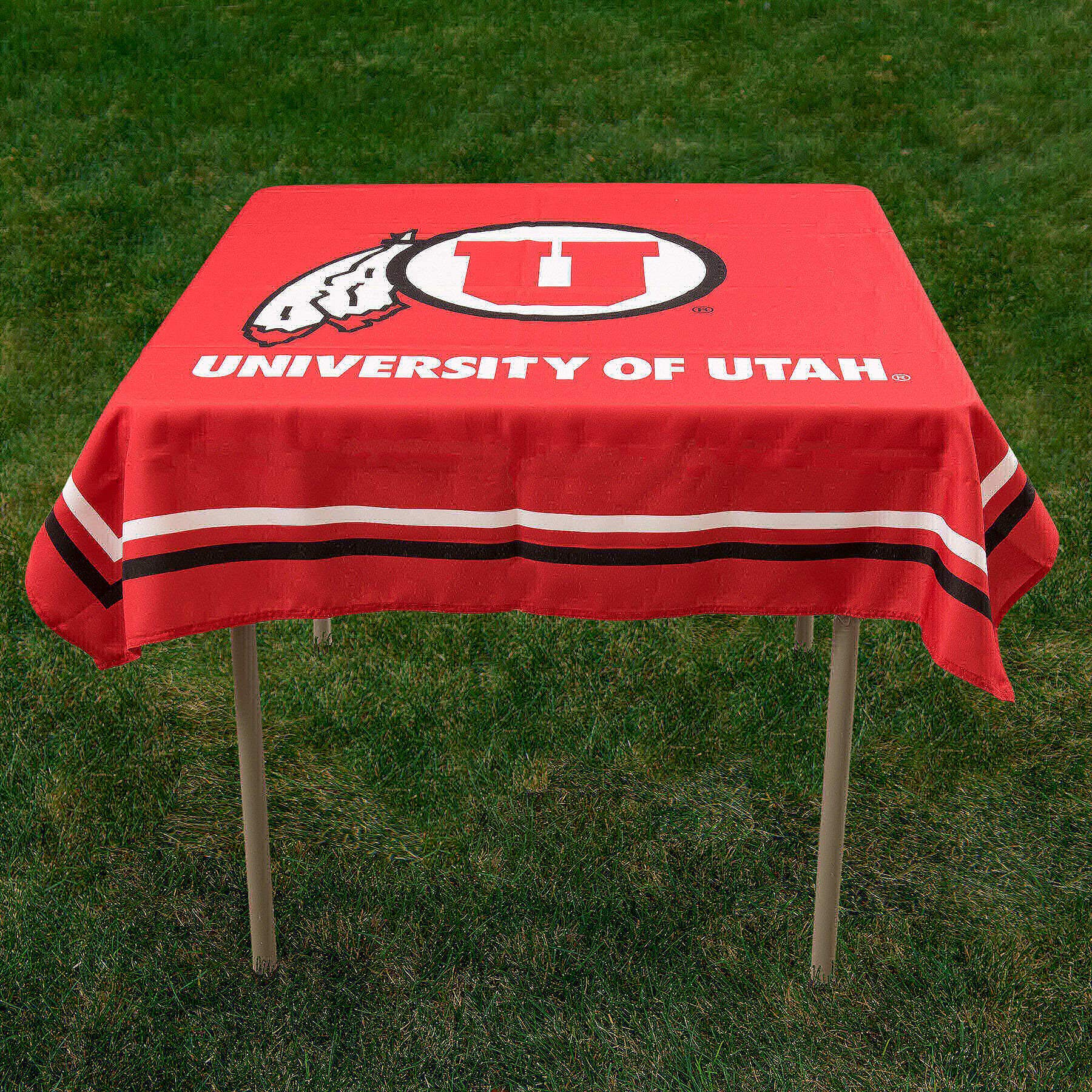 College Flags & Banners Co. Utah Logo Tablecloth or Table Overlay