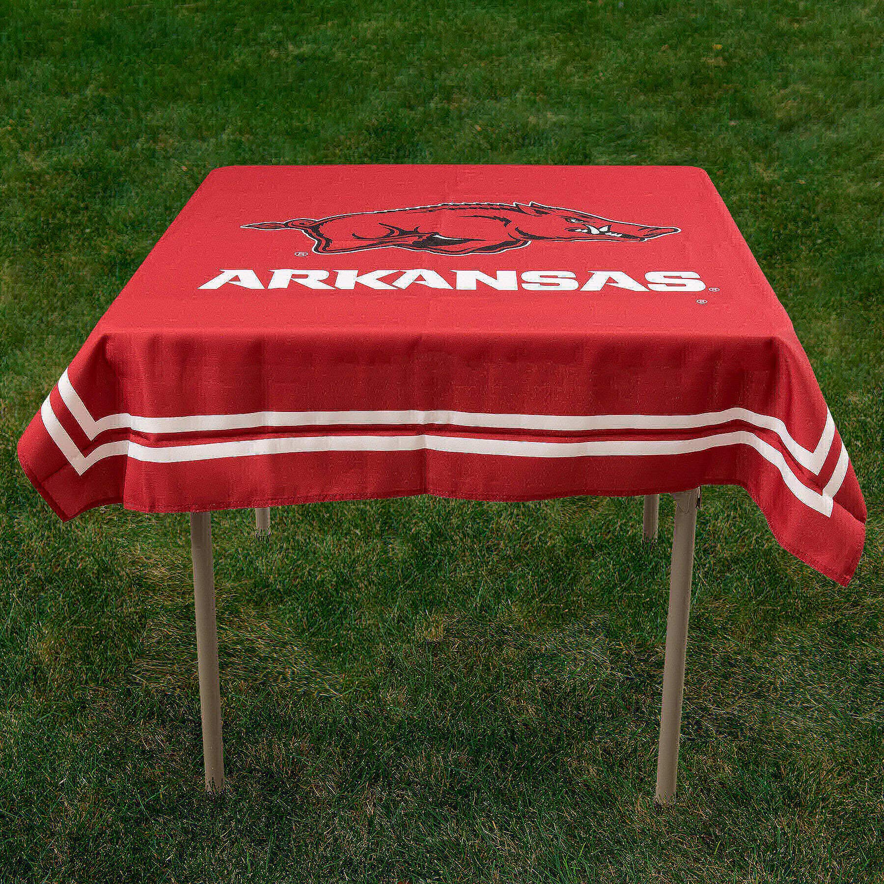 College Flags & Banners Co. Arkansas Logo Tablecloth or Table Overlay