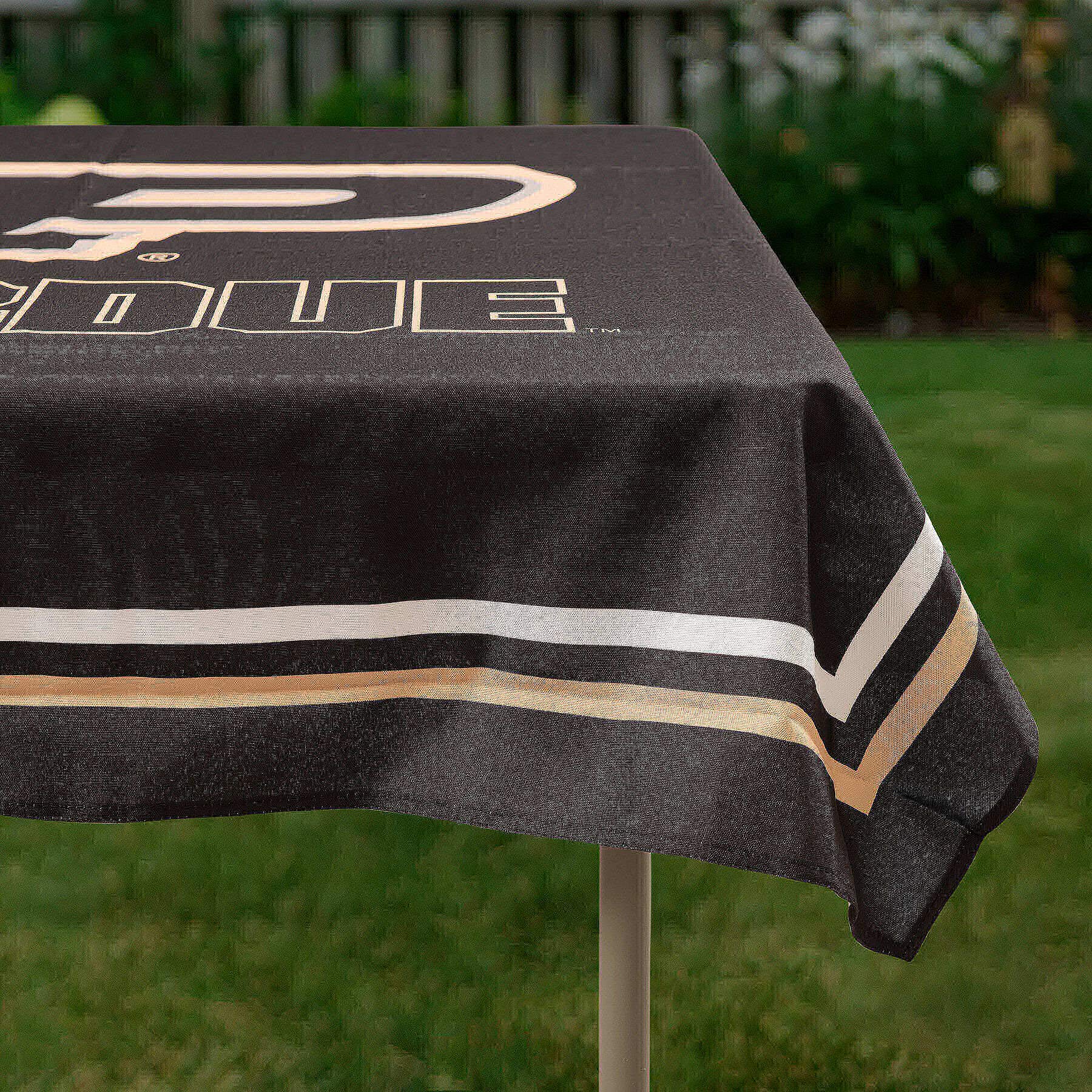 College Flags & Banners Co. Purdue Boilermakers Logo Tablecloth or Table Overlay