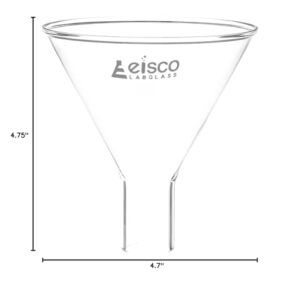 EISCO Powder Funnel, 120mm - 60º Angle - Plain Stem, 24mm - Borosilicate Glass