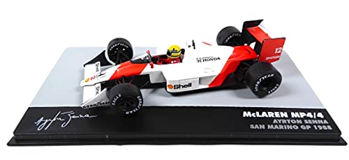 OPO 10 - Altaya 1:43 - Formula 1 - McLaren MP4 / 4# 12 Ayrton Senna Winner San Marino GP F1 1988 (689)