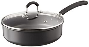 cook n home 2635 3 quart/24cm anodized nonstick saute pan, 3 quarts, black