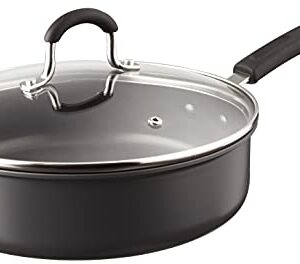 Cook N Home 2635 3 Quart/24cm Anodized Nonstick Saute Pan, 3 Quarts, Black