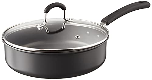 Cook N Home 2635 3 Quart/24cm Anodized Nonstick Saute Pan, 3 Quarts, Black