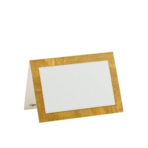 caspari gold leaf place cards, 30 included