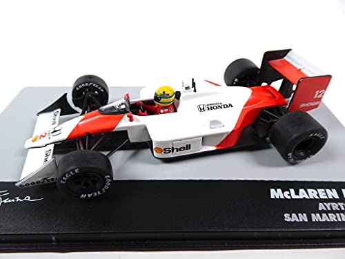 OPO 10 - Altaya 1:43 - Formula 1 - McLaren MP4 / 4# 12 Ayrton Senna Winner San Marino GP F1 1988 (689)