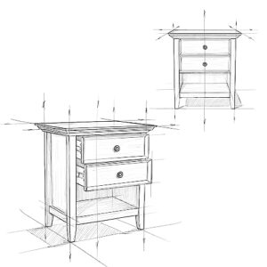 SIMPLIHOME Amherst 24 inches Wide Night Stand, Bedside table, White SOLID WOOD, Rectangle, with Storage, 2 Drawers and 1 Shelf, For the Bedroom, Transitional, White