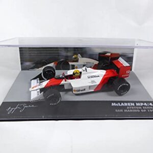 OPO 10 - Altaya 1:43 - Formula 1 - McLaren MP4 / 4# 12 Ayrton Senna Winner San Marino GP F1 1988 (689)