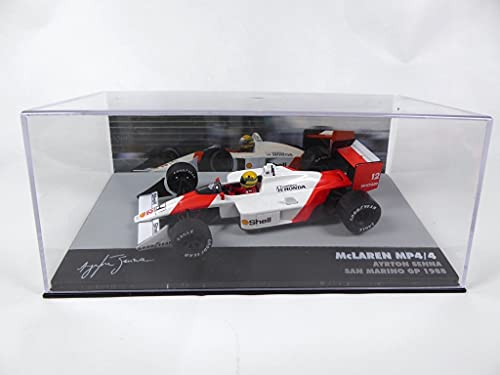 OPO 10 - Altaya 1:43 - Formula 1 - McLaren MP4 / 4# 12 Ayrton Senna Winner San Marino GP F1 1988 (689)