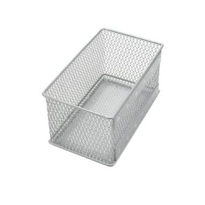 ybm home 2457vc storage basket, silver