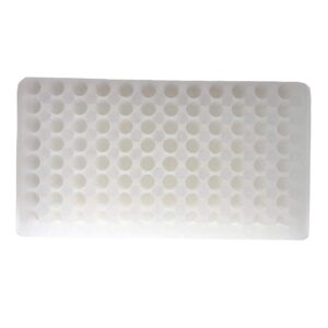 Vial Rack Tube Rack Double Panel 96 Positions for Microcentrifuge Tubes 0.2-1.5ml (White)