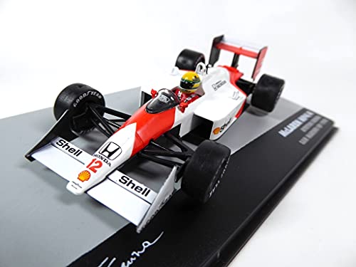 OPO 10 - Altaya 1:43 - Formula 1 - McLaren MP4 / 4# 12 Ayrton Senna Winner San Marino GP F1 1988 (689)