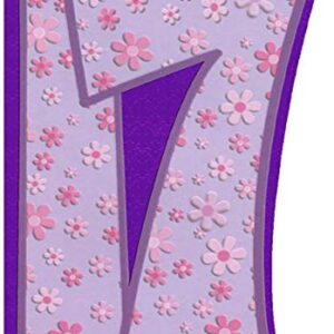 Designer Greetings Large 17 with Purple Foil Die Cut Age 17 / 17th Birthday Card for Her