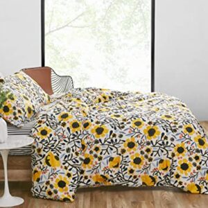 MARIMEKKO - King Duvet Cover Set, Cotton Percale Bedding with Matching Shams, All Season Home Decor (Mykero Multicolor, King)