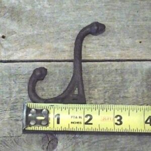 Midwest Craft House 25 Rustic Coat Hooks 3" HAT Entry Way Hall Tree Keys Storage Organization CAST Iron