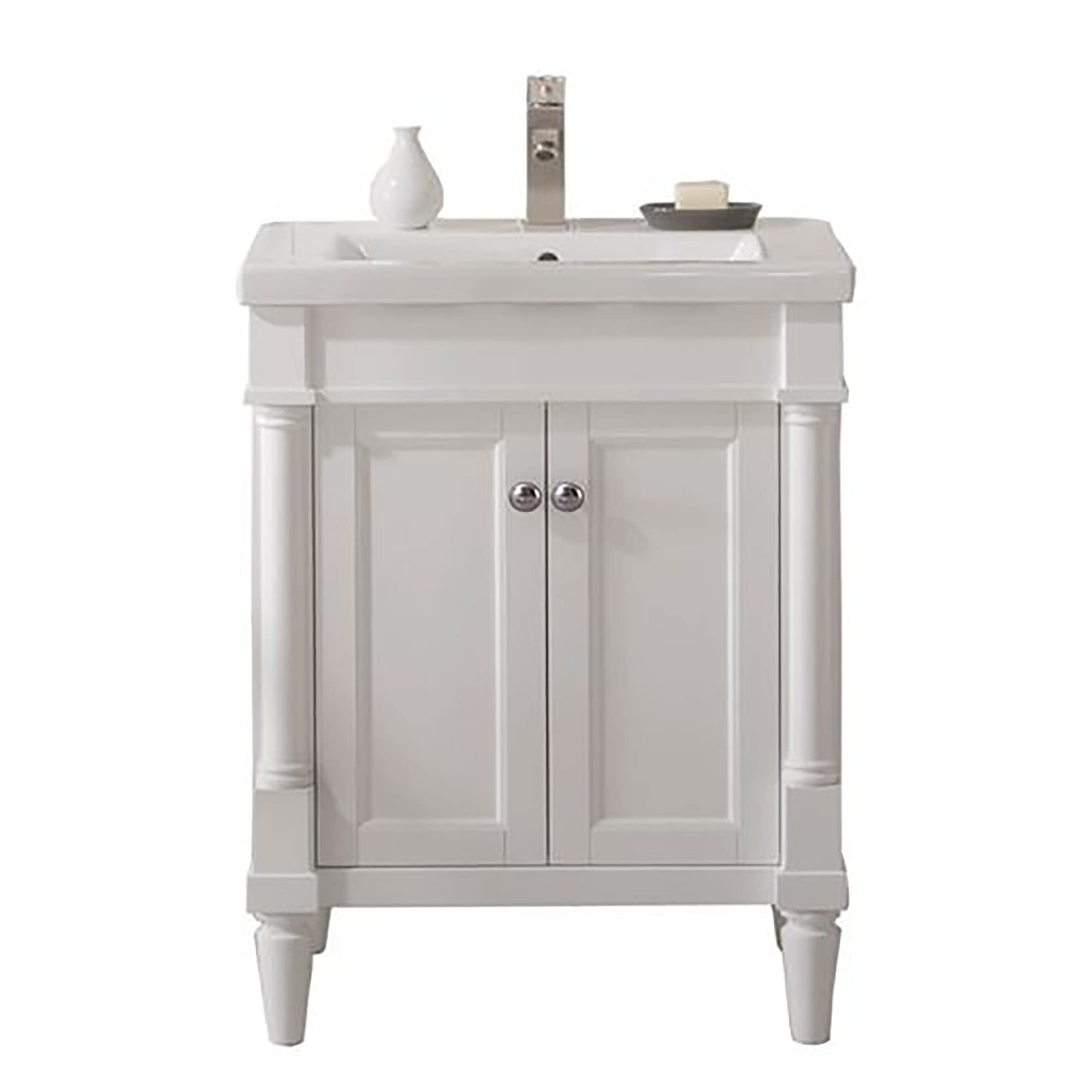 Legion Furniture Indoor Home Decorative Bathroom/Washroom/Kitchen 24" White Sink Vanity