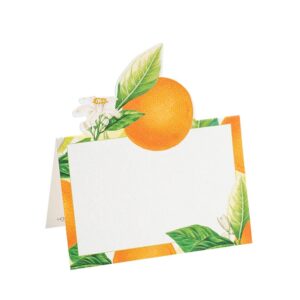 caspari orangerie die-cut place cards, 24 included