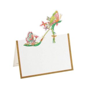 caspari parvaneh's shoes die-cut place cards, 24 included