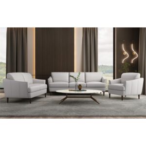 Acme Tacoma Leather Sofa in Beige