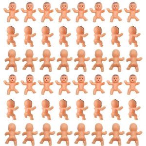 mini plastic babies for party favor decor party decorations baby shower party game ice cube game (1" 60pcs, latin)