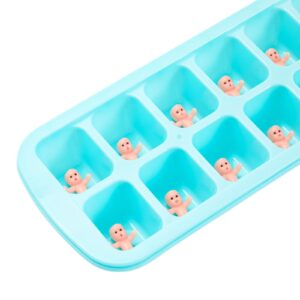 Juvale My Water Broke Baby Shower Game with 60 1-Inch Mini Plastic Babies, 3 Ice Cube Trays, and 1 Sign