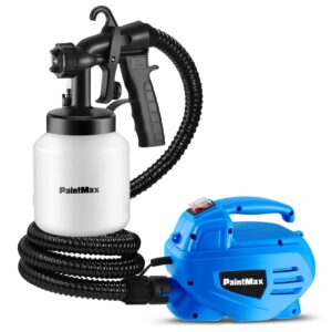 moclever® paint sprayer, 800ml/min new upgrade hvlp electric paint gun with 3 spray patterns, easy spraying and cleaning for power paint sprayer,adjustable valve knob, quick refill lid detachable cont