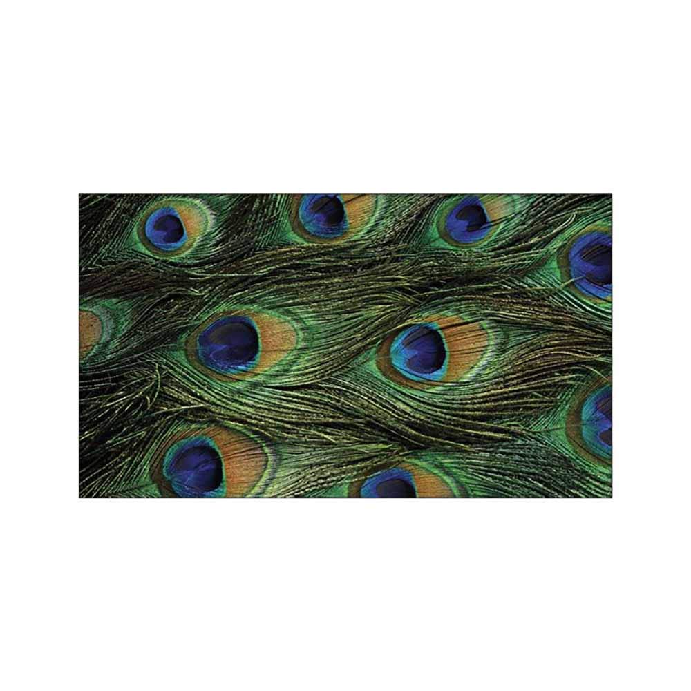 Stationery Creations Animal Print Place Cards - Flat Style - Party Event Supplies (Peacock Print)