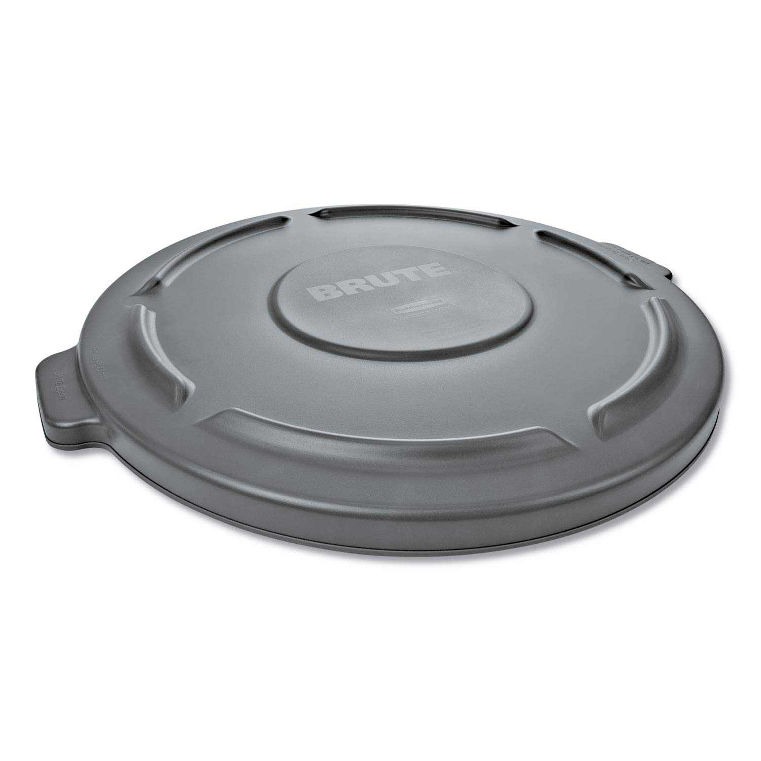 Rubbermaid 263100GY Round Flat Top Lid, for 32-Gallon Round Brute Containers, Gray 22 1/4-Inch diam.