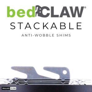 BedClaw Anti-Wobble Bed Rail Shims, Set of 6