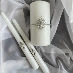 Magik Life Unity Candle Set for Wedding - Wedding Unity Set for Reception and Ceremony - Candle Sets - 6 Inch Pillar and 2 * 10 Inch Tapers