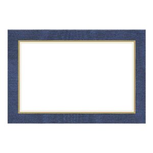 Caspari Moiré Place Cards in Blue, 30 Included