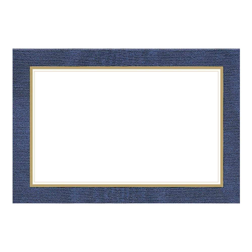 Caspari Moiré Place Cards in Blue, 30 Included