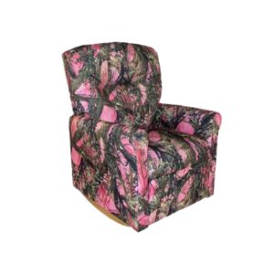 dozydotes contemporary camouflage pink - true timber rocker recliner