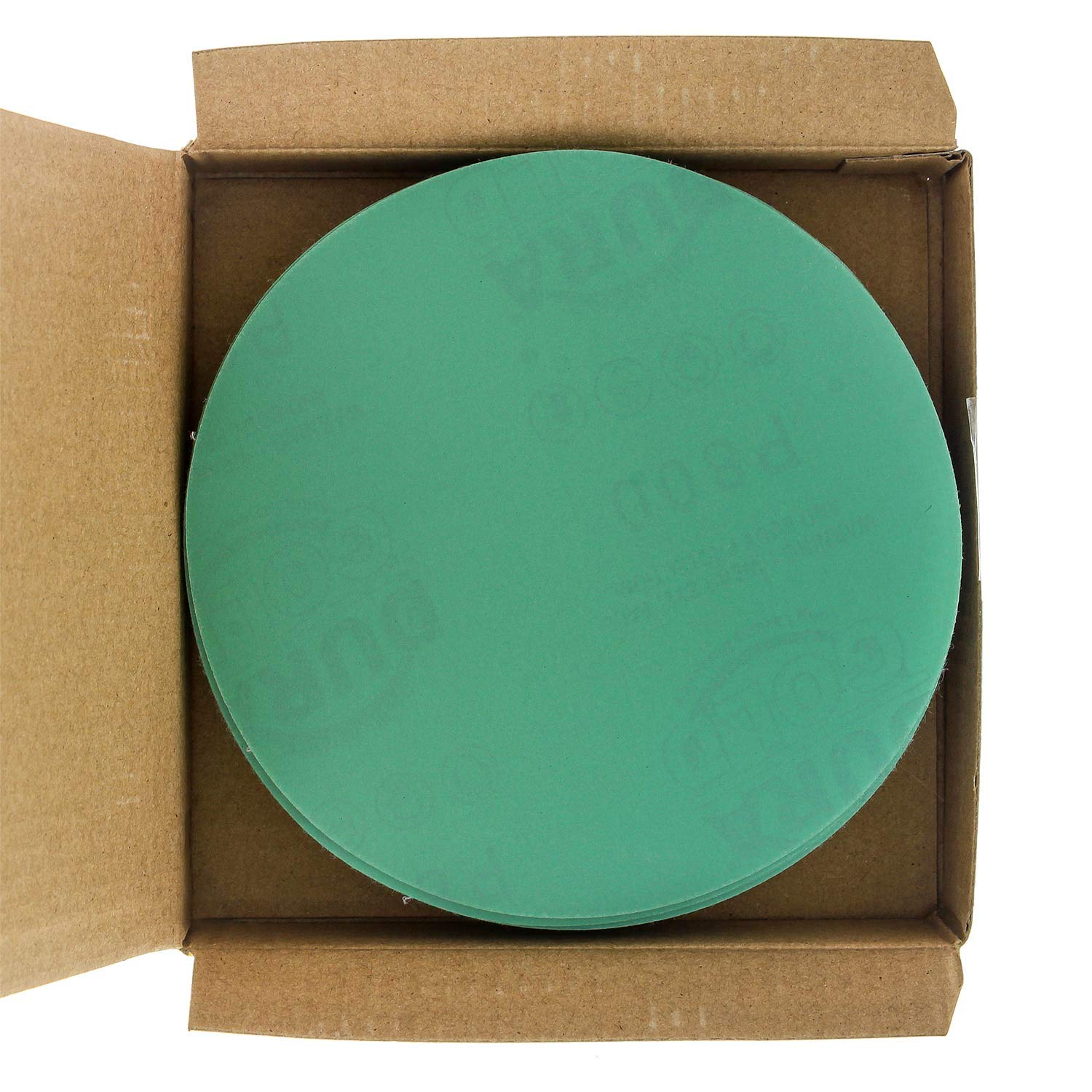 Dura-Gold Premium 5" Green Film Sanding Discs - 800 Grit (Box of 50) - Hook & Loop Backing Sandpaper Discs for DA Sanders, Finishing Extra Fine Cut Abrasive - Sand Automotive Paint, Woodworking Wood