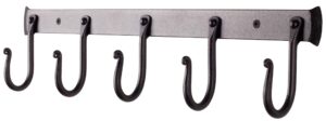 rtzen wall hooks for hanging - 5 hook farmhouse decor coat rack wall mount - heavy duty hanging towel racks for bathroom or purse hanger hat organizer - stylish hooks for hanging coats