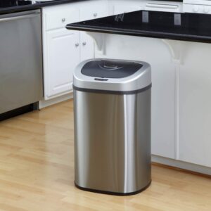 NINE_STARS Infrared Motion Sensor Trash Can 21 Gal. with Auto-Open Function