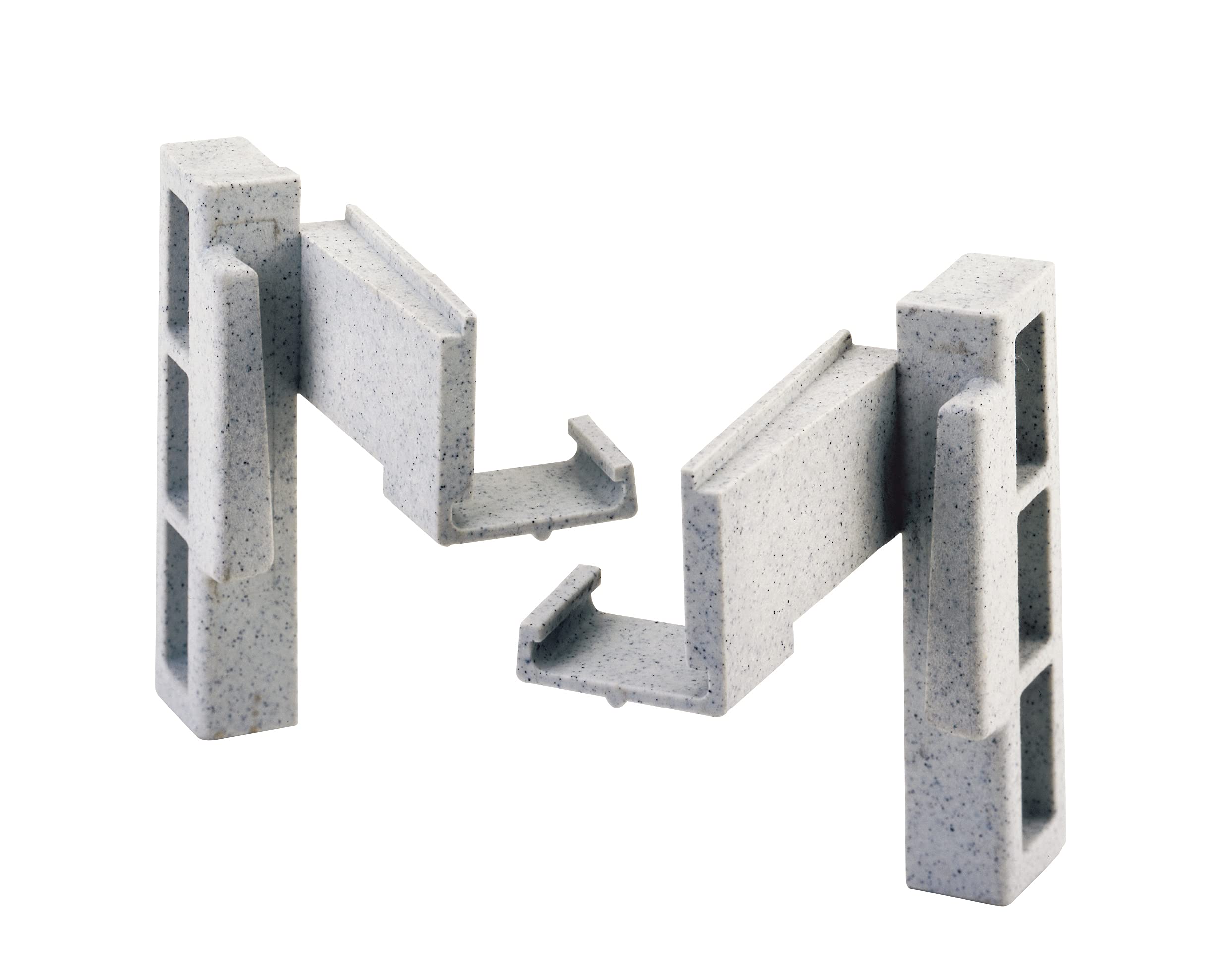 Cambro Cpcc1480 Camshelving Premium Corner Connector L/R 90 Speckled Gray 1 Each