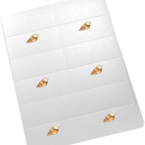 Assorted Seashell Printable Place Cards, Set of 60 (10 Sheets), Laser & Inkjet Printers - Wedding, Party, Dinner, and Special Events - Made in the USA