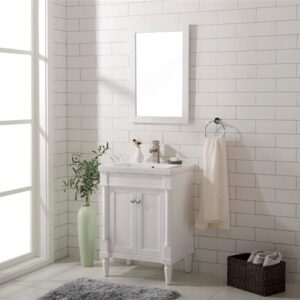 Legion Furniture Indoor Home Decorative Bathroom/Washroom/Kitchen 24" White Sink Vanity