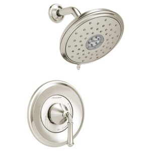 american standard tu052507.013 delancey water-saving shower only trim kit, 1.8 gpm, polished nickel