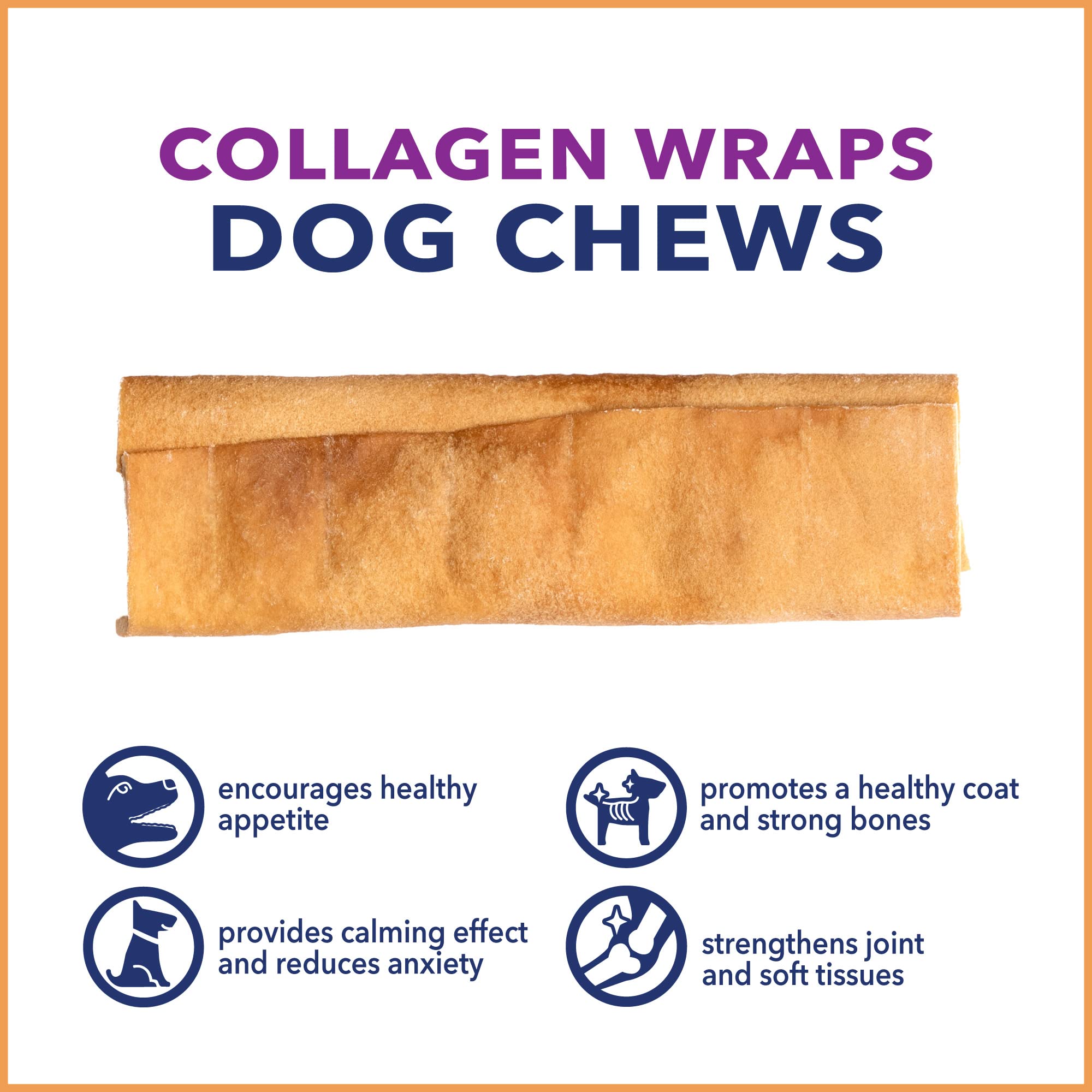 Pet Factory CareChewz Collagen 6-7" Small Wraps Dog Chew Treats - Chicken Flavor, 12 Count/1 Pack