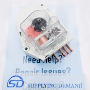 Supplying Demand 241705102 4378243 Refrigerator Defrost Timer Replacement White