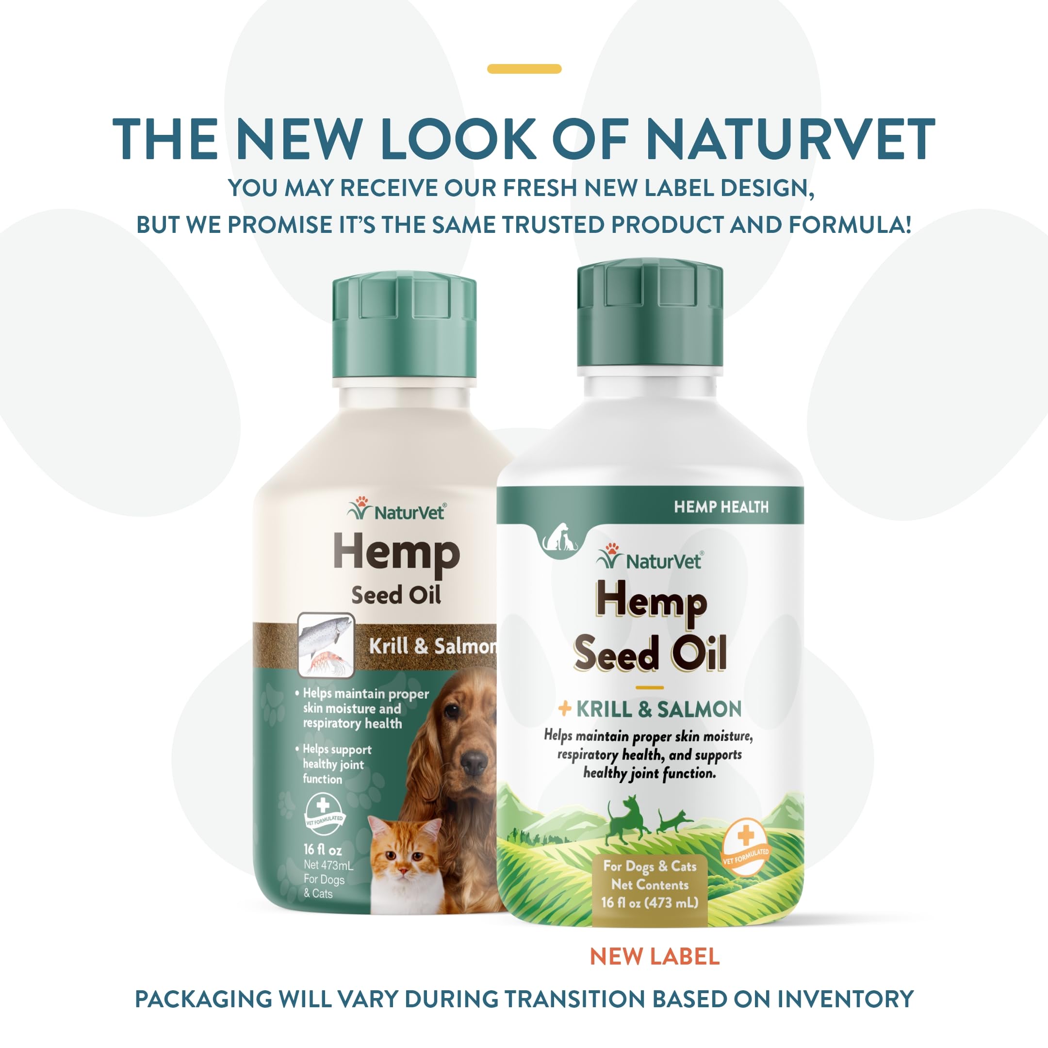 NaturVet Hemp Seed Oil Krill and Salmon, 16 oz. Liquid, Made in The USA