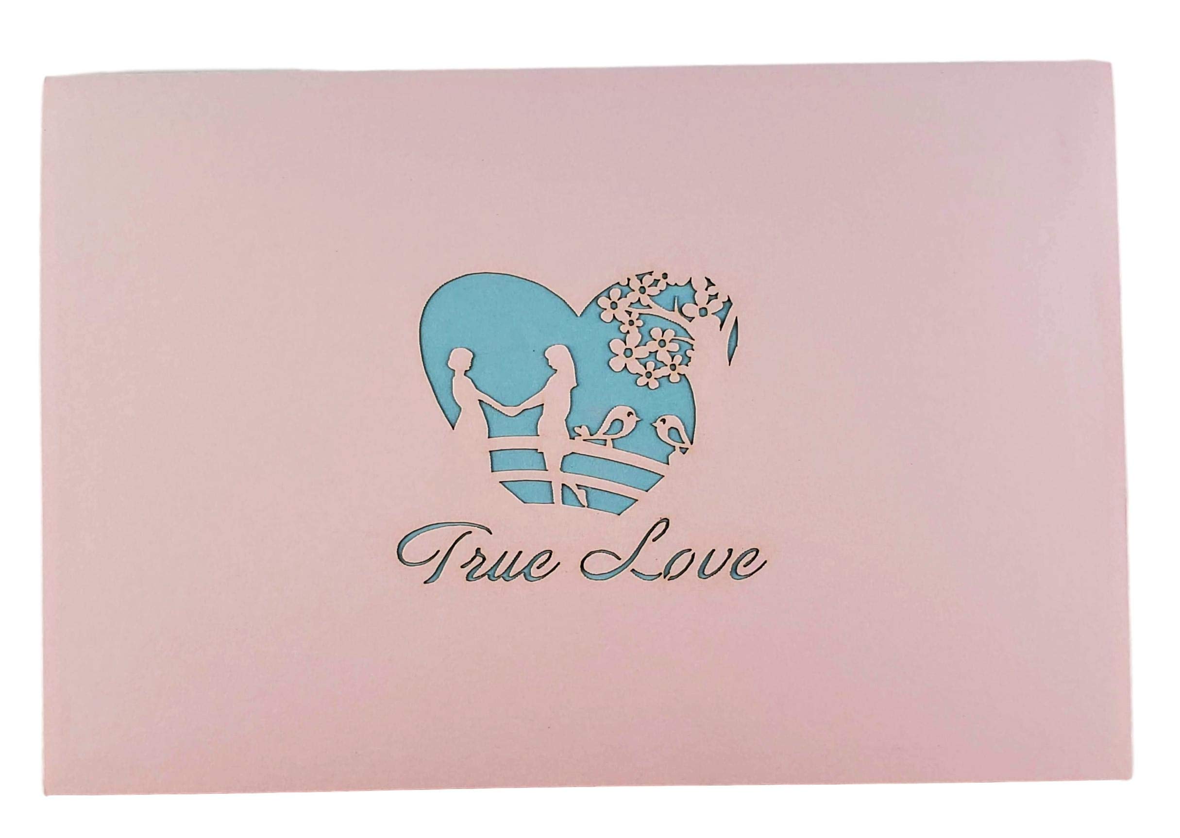 iGifts And Cards Awesome Lesbian Couple True Love 3D Pop Up Greeting Card - Wedding, Marriage, Engagement, Anniversary, Half-Fold, Pride, Lovers, Women, Brides, Wives, LGBT, Romantic, Rainbow