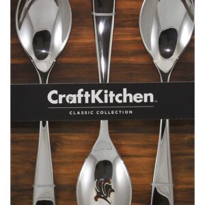 CraftKitchen Open Stock Stainless Steel Flatware Sets (Classic, Serve Spoons Set of 3)